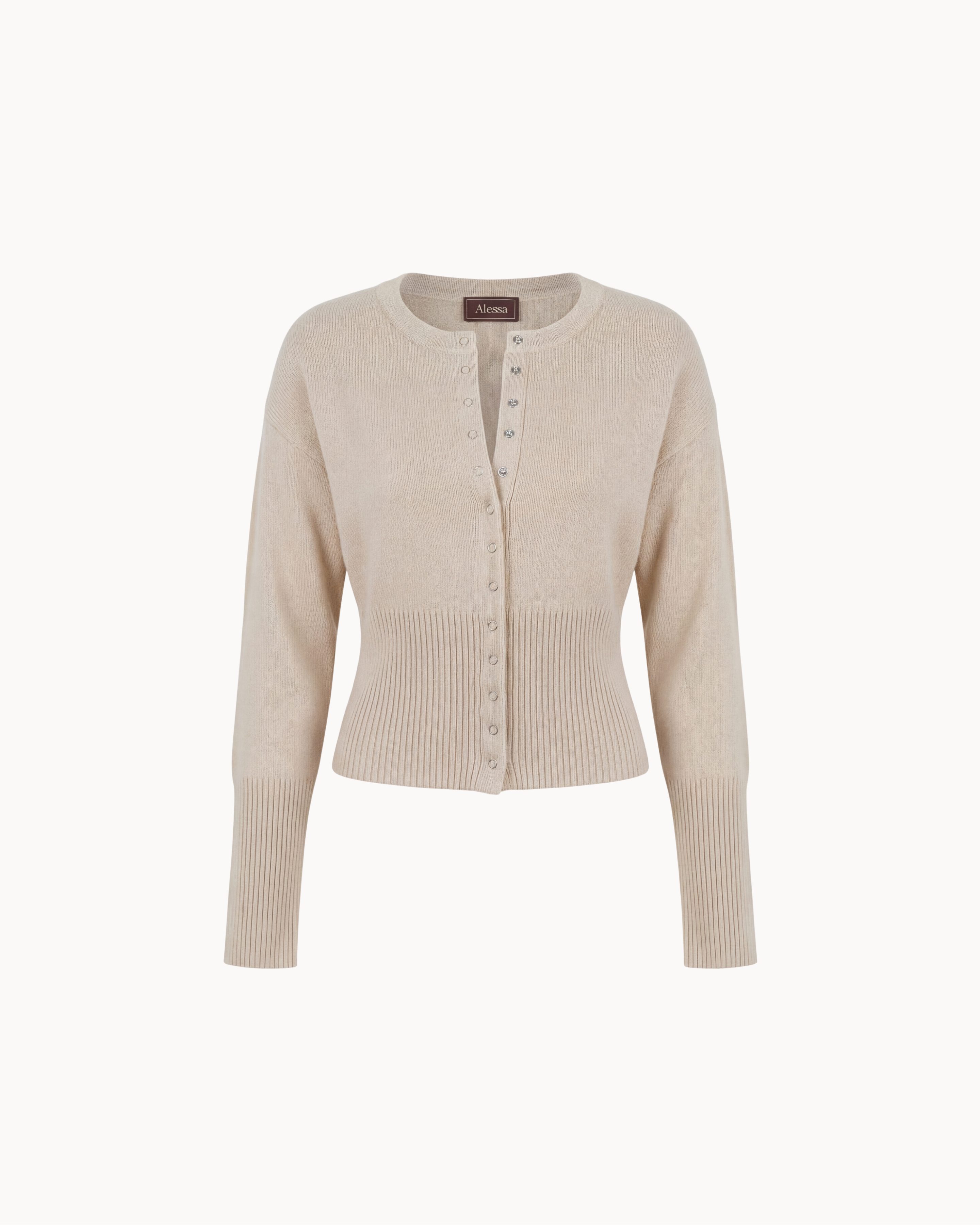 Alba Cardigan - Beige – Alessa Clothing